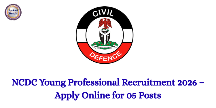 NCDC Young Professional Recruitment 2026 – Apply Online for 05 Posts